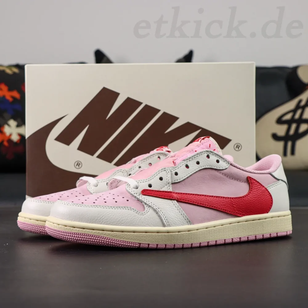 Top Reps Travis Scott x Air Jordan 1 Low OG Tropical Pink - Etkick